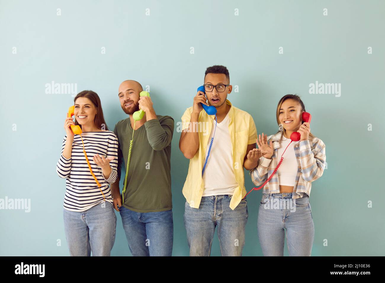 Conversation telephones conversation hi-res stock photography and ...