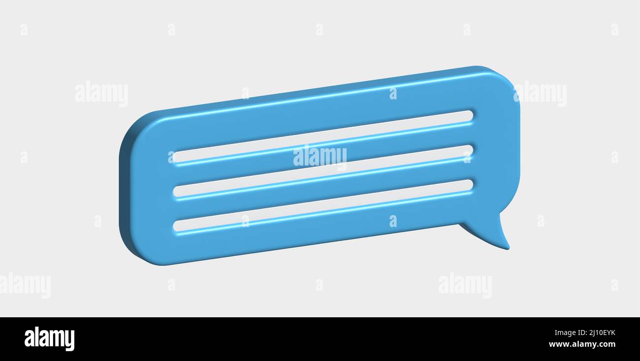 Blue message bubble Stock Vector Images - Alamy