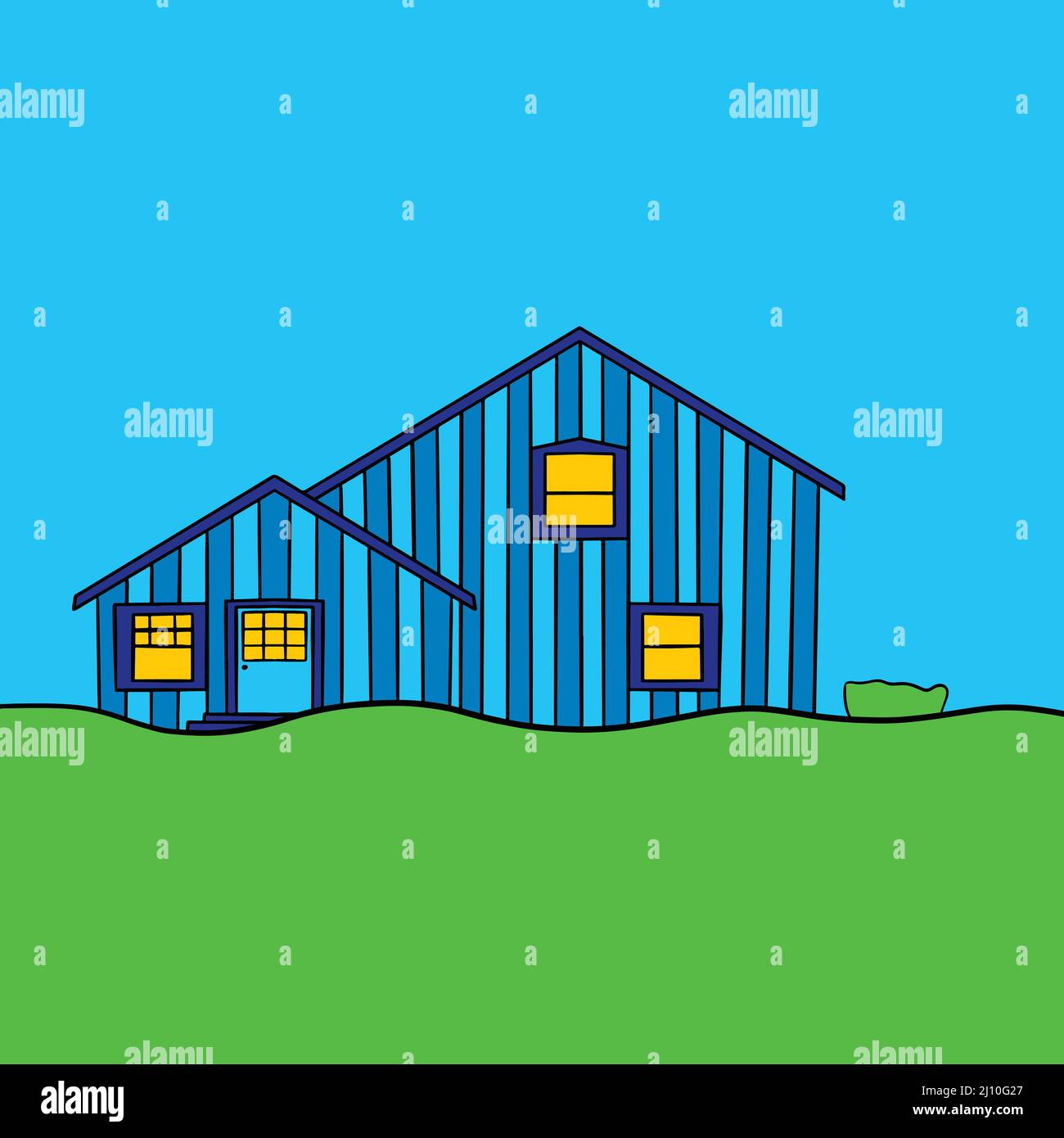 Township building Stock Vector Images - Alamy
