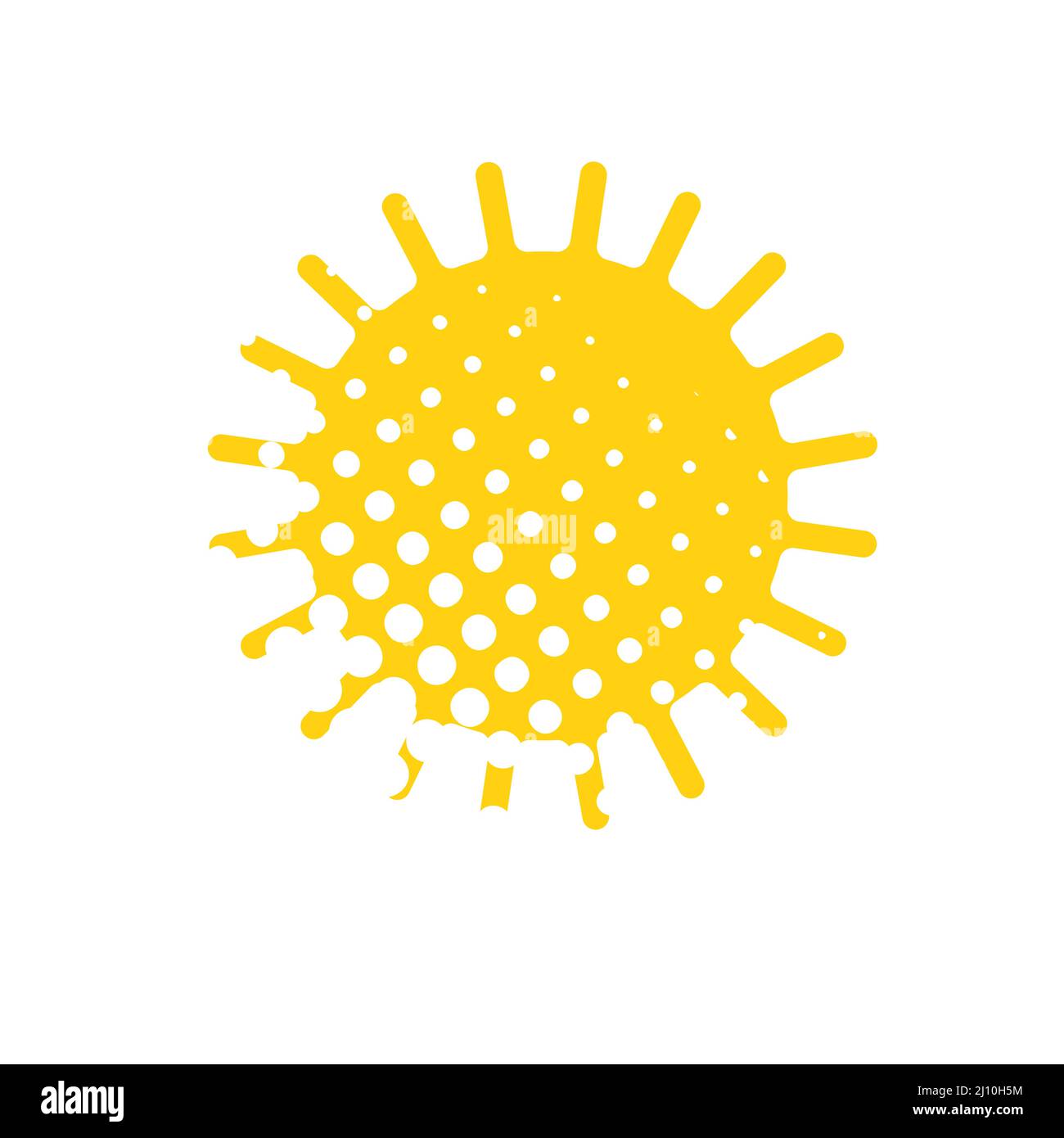 Simple sun. Flat design. Vector illustration Stock Vector Image & Art ...