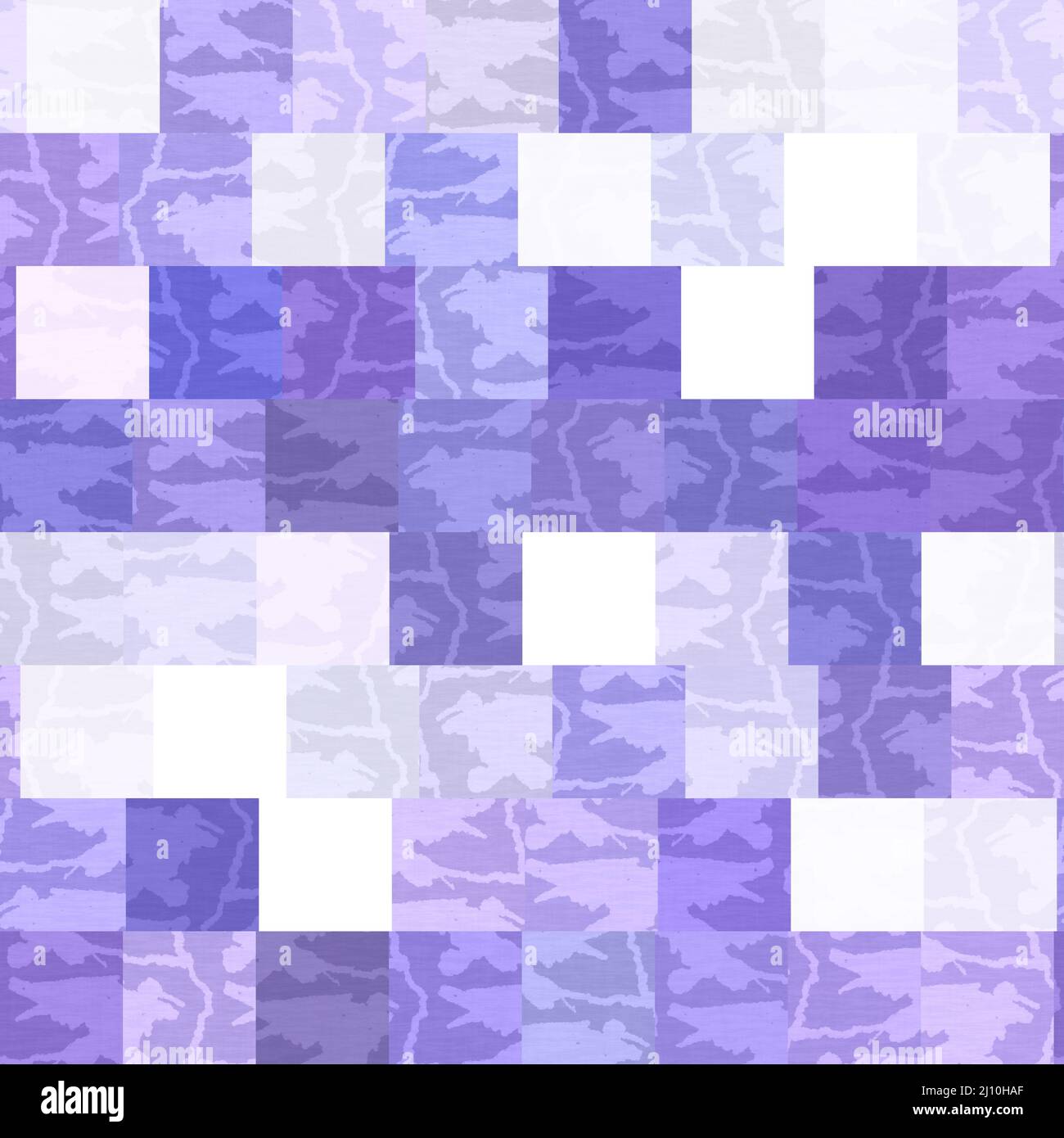 Random patchwork purple mosaic pixel grid seamless pattern. Modern ...