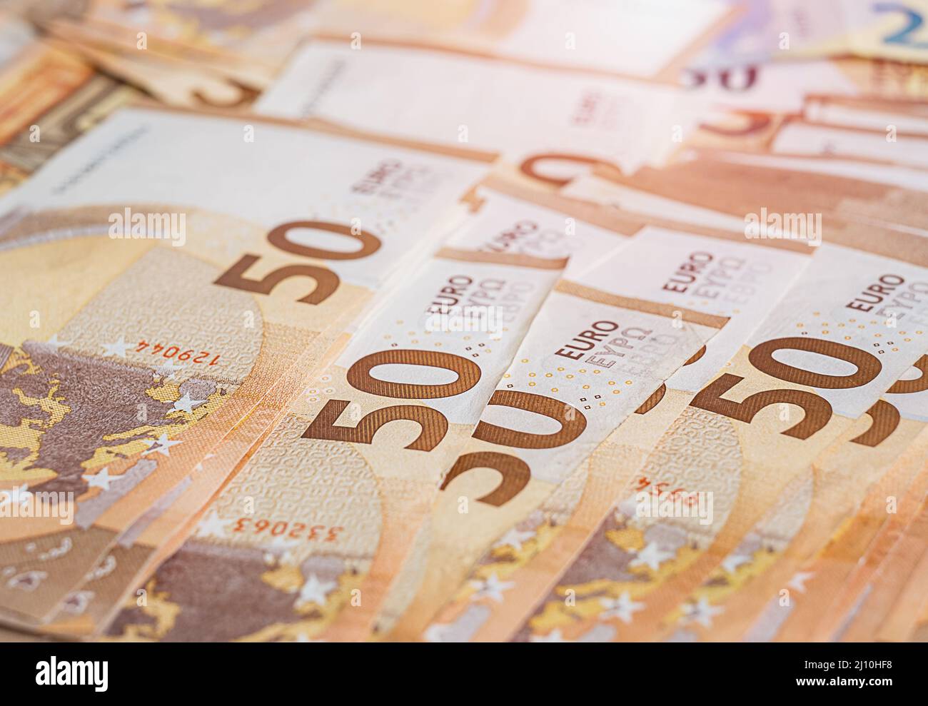 50 euro banknotes calculator coins hi-res stock photography and images ...