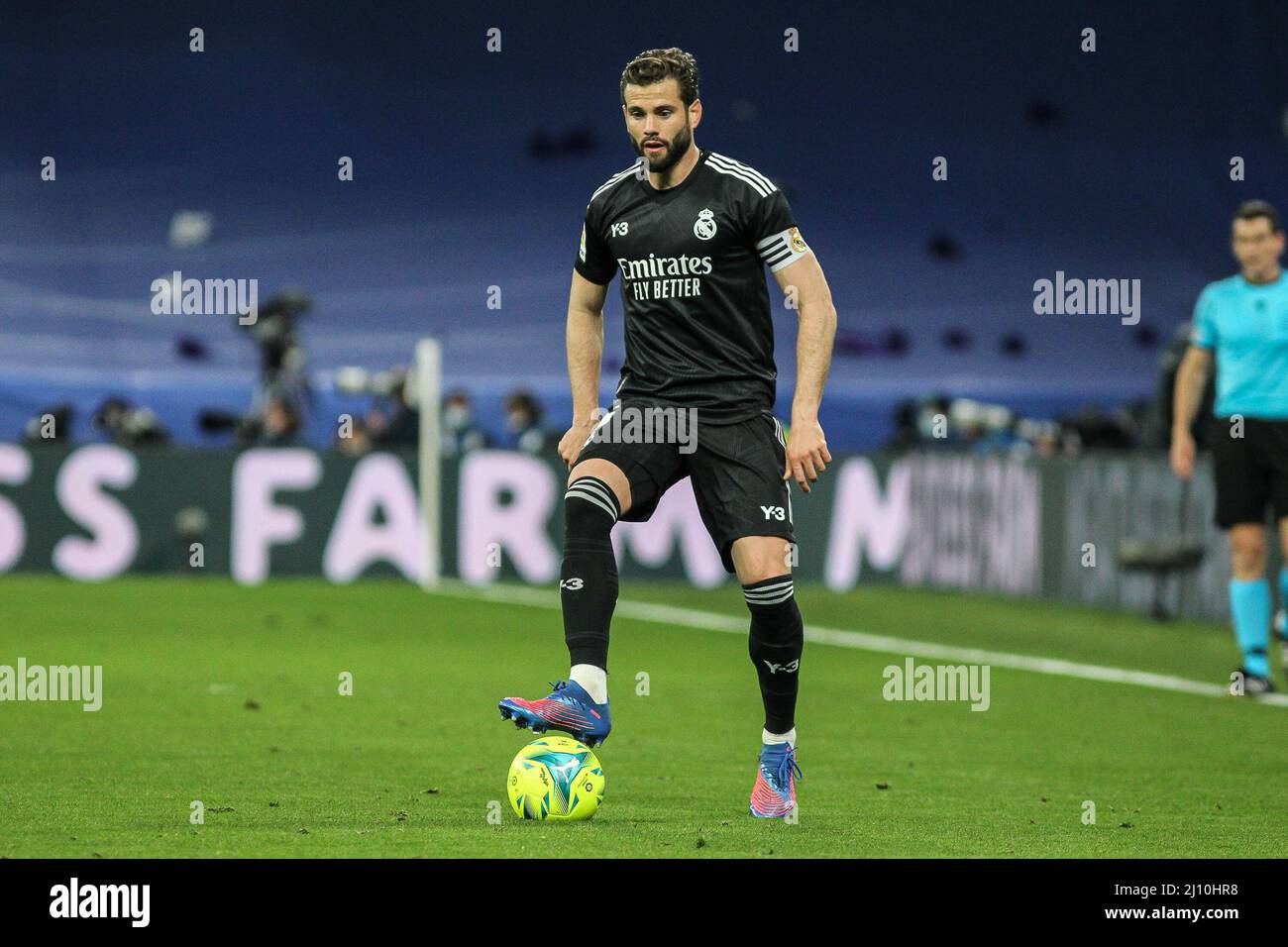 Nacho Fernandez of Real Madrid during the Spanish championship La Liga ...