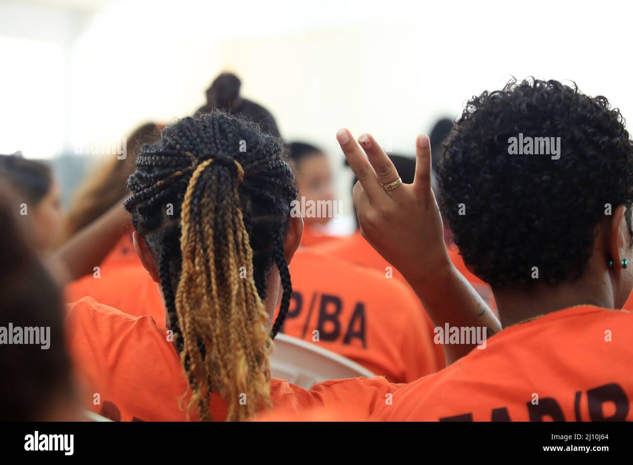 Women in jail uniform hi-res stock photography and images - Alamy