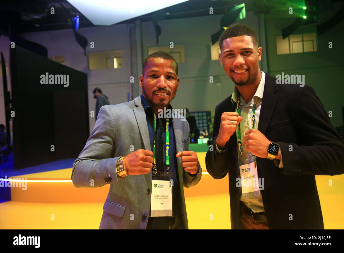 salvador, bahia, brazil - march 20, 2022: heberte Conceicao e Robson ...