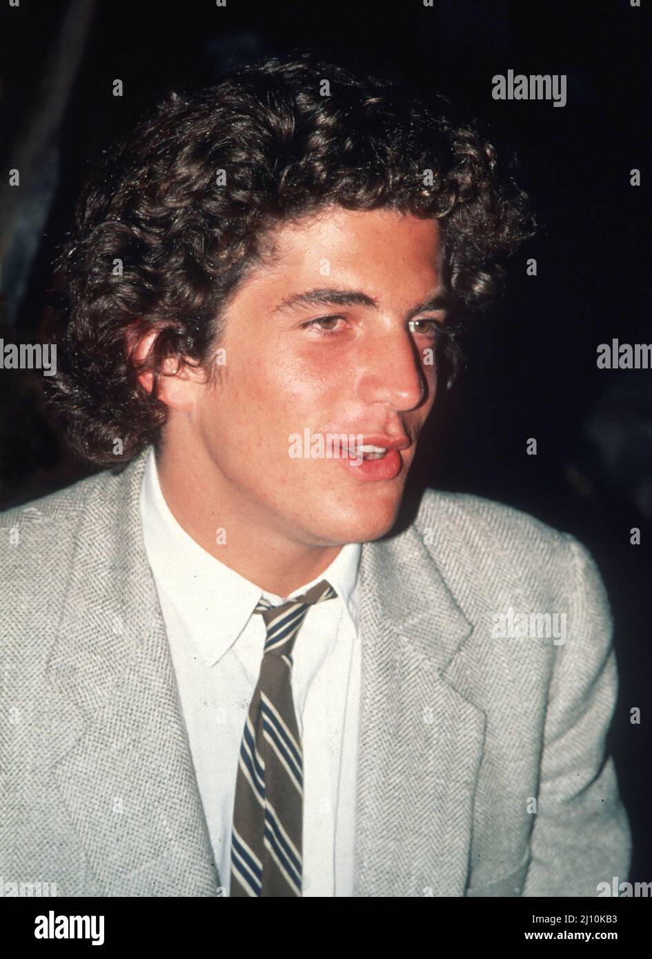 John F Kennedy Jr photographed in Los Angeles in 1981 Credit: Ron ...