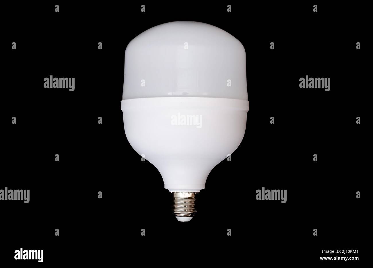 Large oval modern LED lamp with a metal base with a plastic housing ...