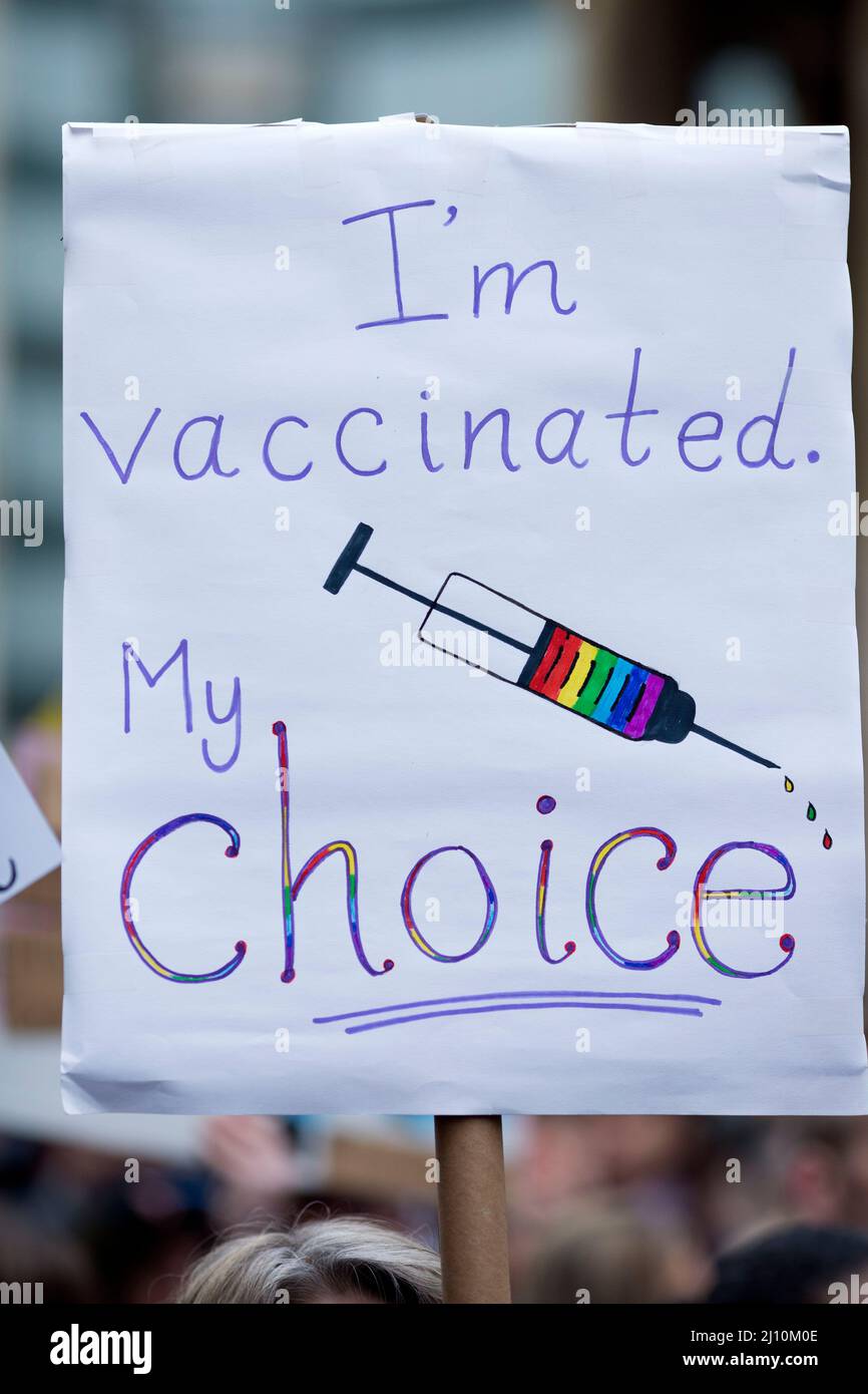 Participants gather for a World Wide Rally for Freedom in front of the ...