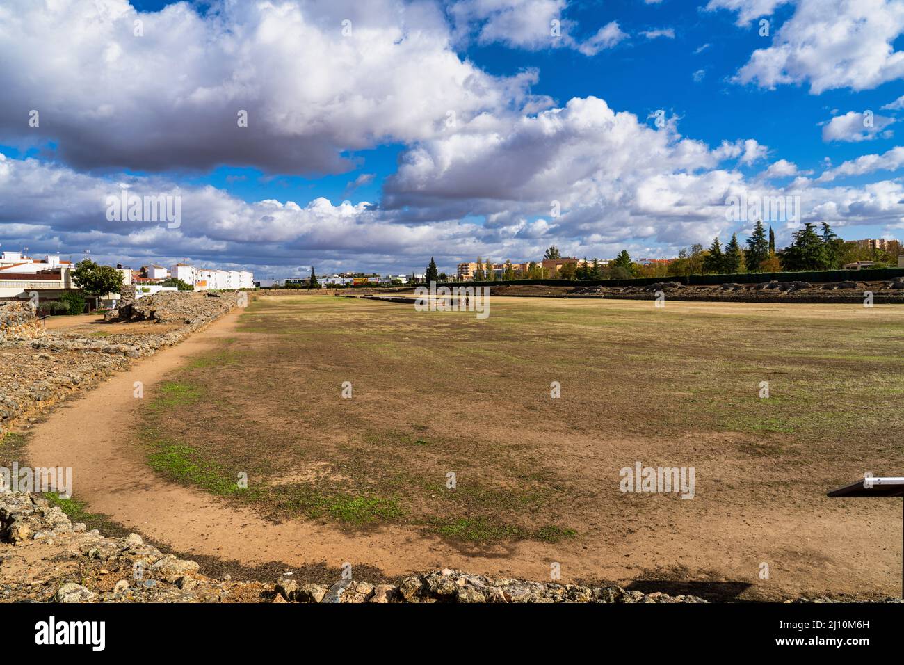 The Roman circus of Merida, Spain was used for chariot racing and ...