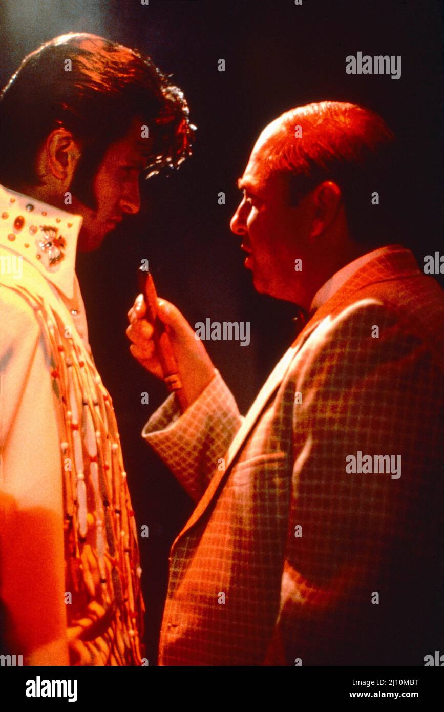 Los Angeles.CA.USA. Beau Bridges as Colonel Tom Parker and Rob ...