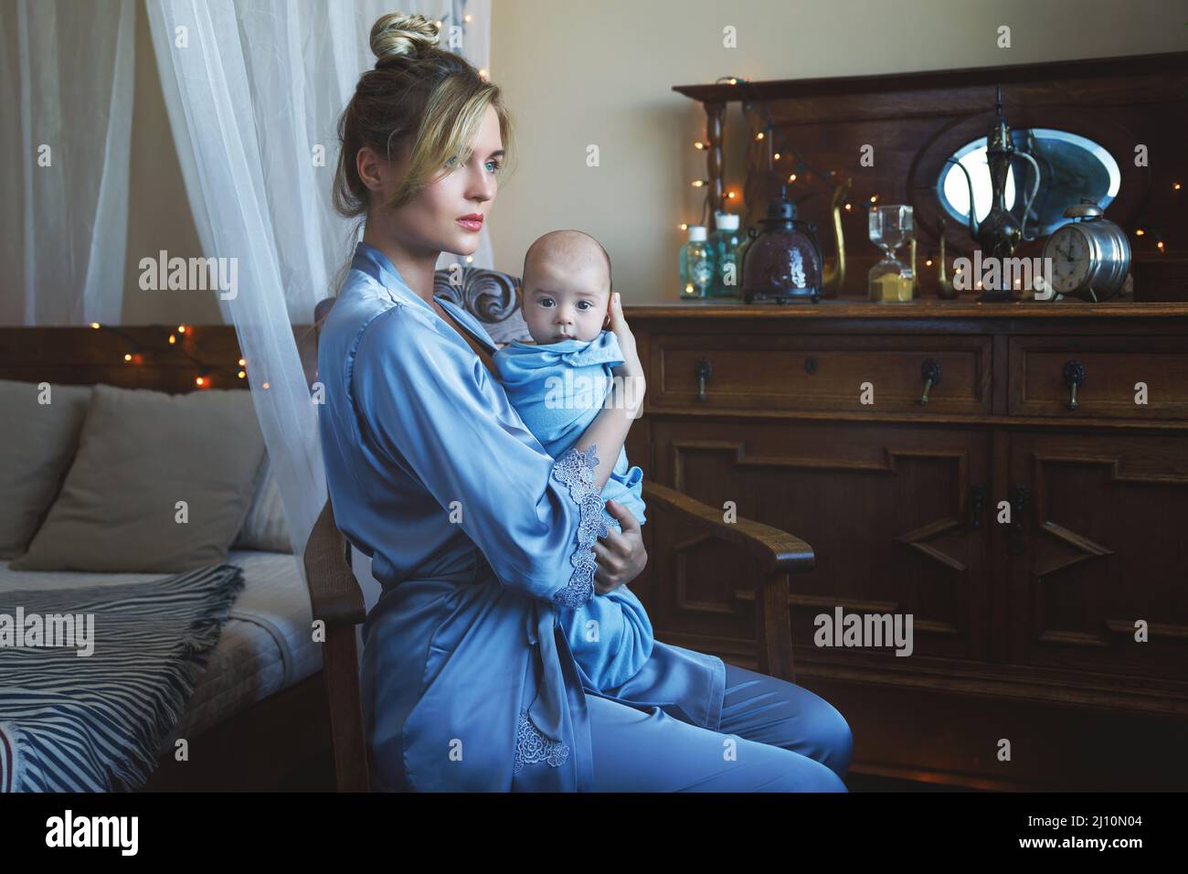 Young beautiful mother and her cute little baby Stock Photo - Alamy Young beautiful mother and her cute little baby Stock Photo - Alamy