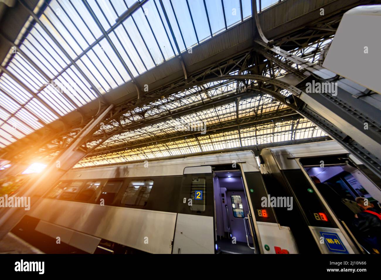 Open train door handle hi-res stock photography and images - Alamy