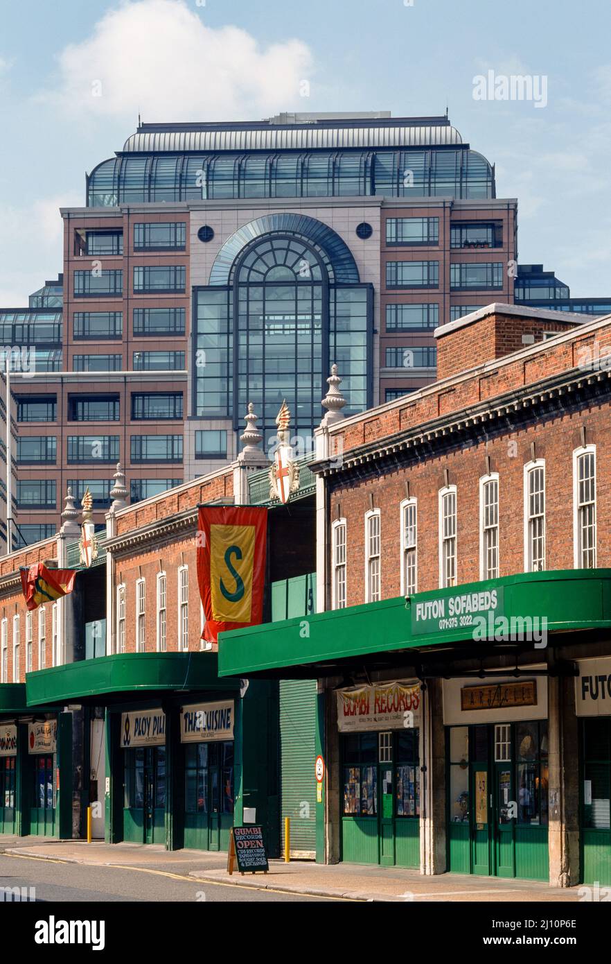 London, Spitalfield Market und Broadgate, Entwurf Arup Associates ...