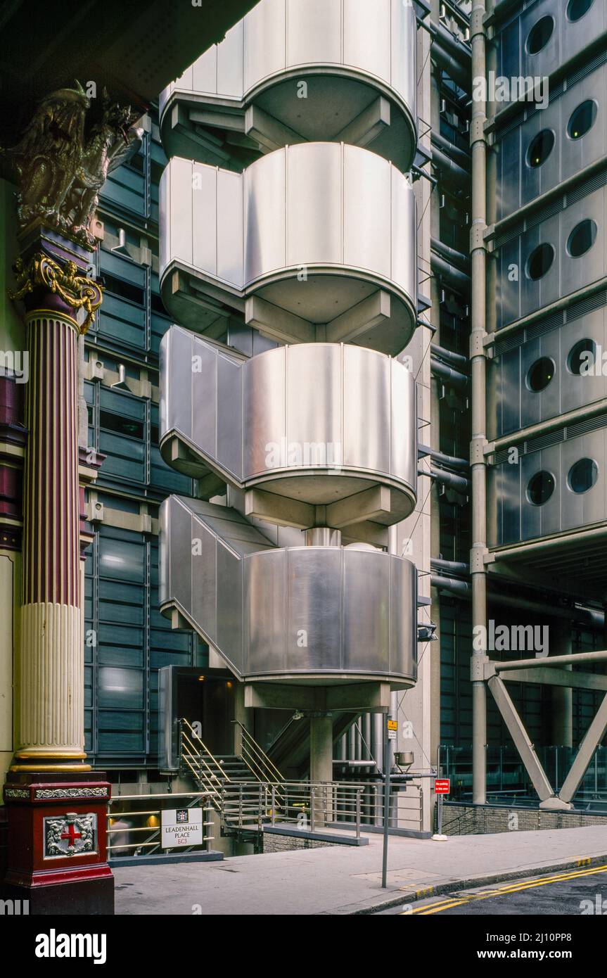 London, City, Leadenhall Market, Lloyd's Building, 1978-1986 von ...