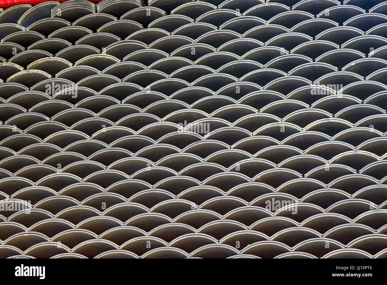 Chinese style wall made of tiles Stock Photo - Alamy