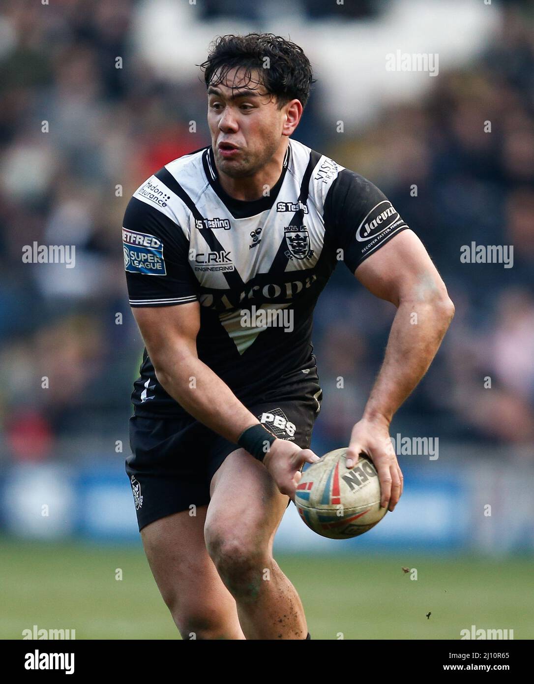 Hull FC's Andre Savelio in action during the Betfred Super League match ...