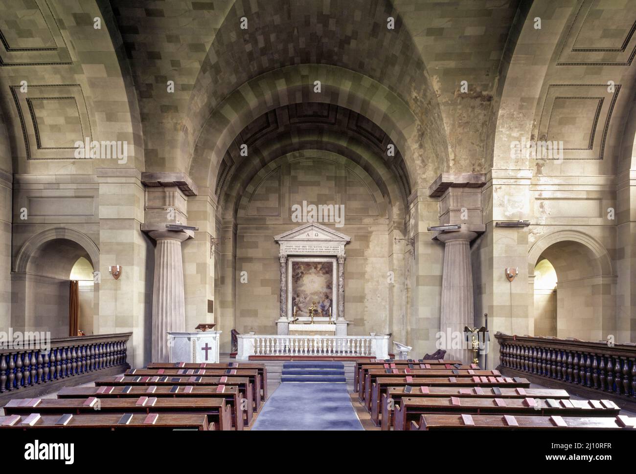 Packington Hall, St. James Church, Blick nach Osten Stock Photo - Alamy
