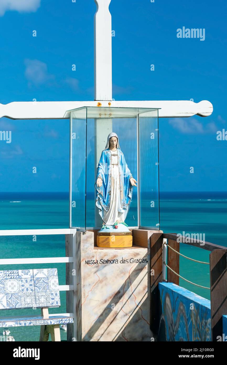 Maragogi, AL, Brazil - October 17, 2021: image of Our Lady of Graces ...