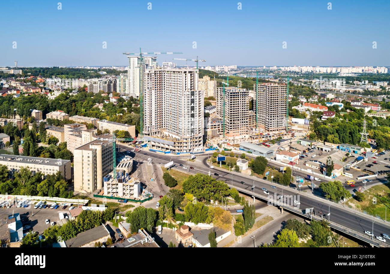 High-rise building construction in Kiev, Ukraine Stock Photo - Alamy