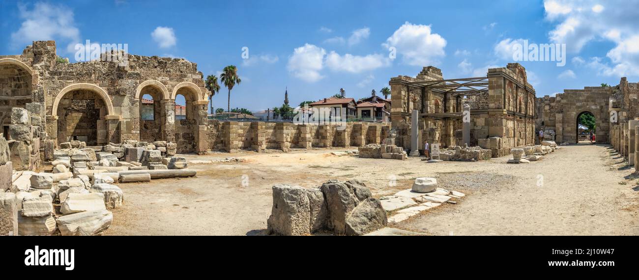Side ancient city in Antalya province of Turkey Stock Photo - Alamy
