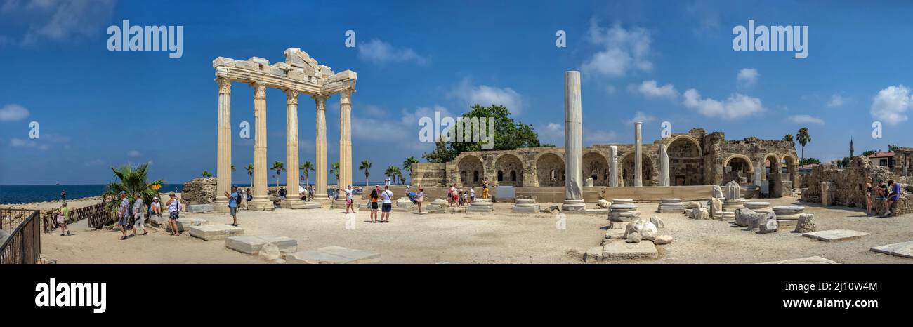 Side ancient city in Antalya province of Turkey Stock Photo - Alamy