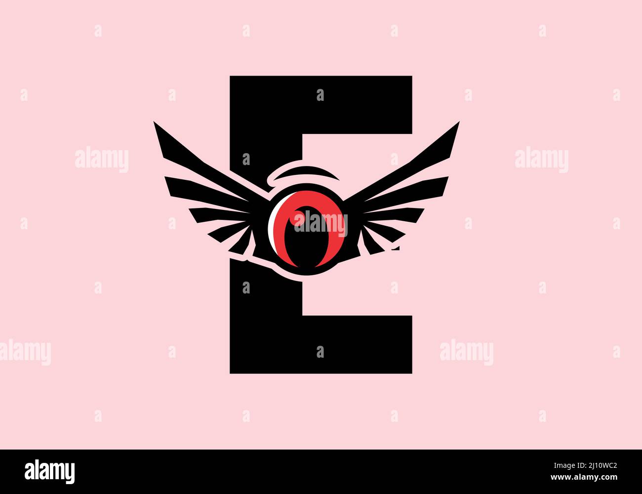 Eagle initial letter e vector vectors hi-res stock photography and ...