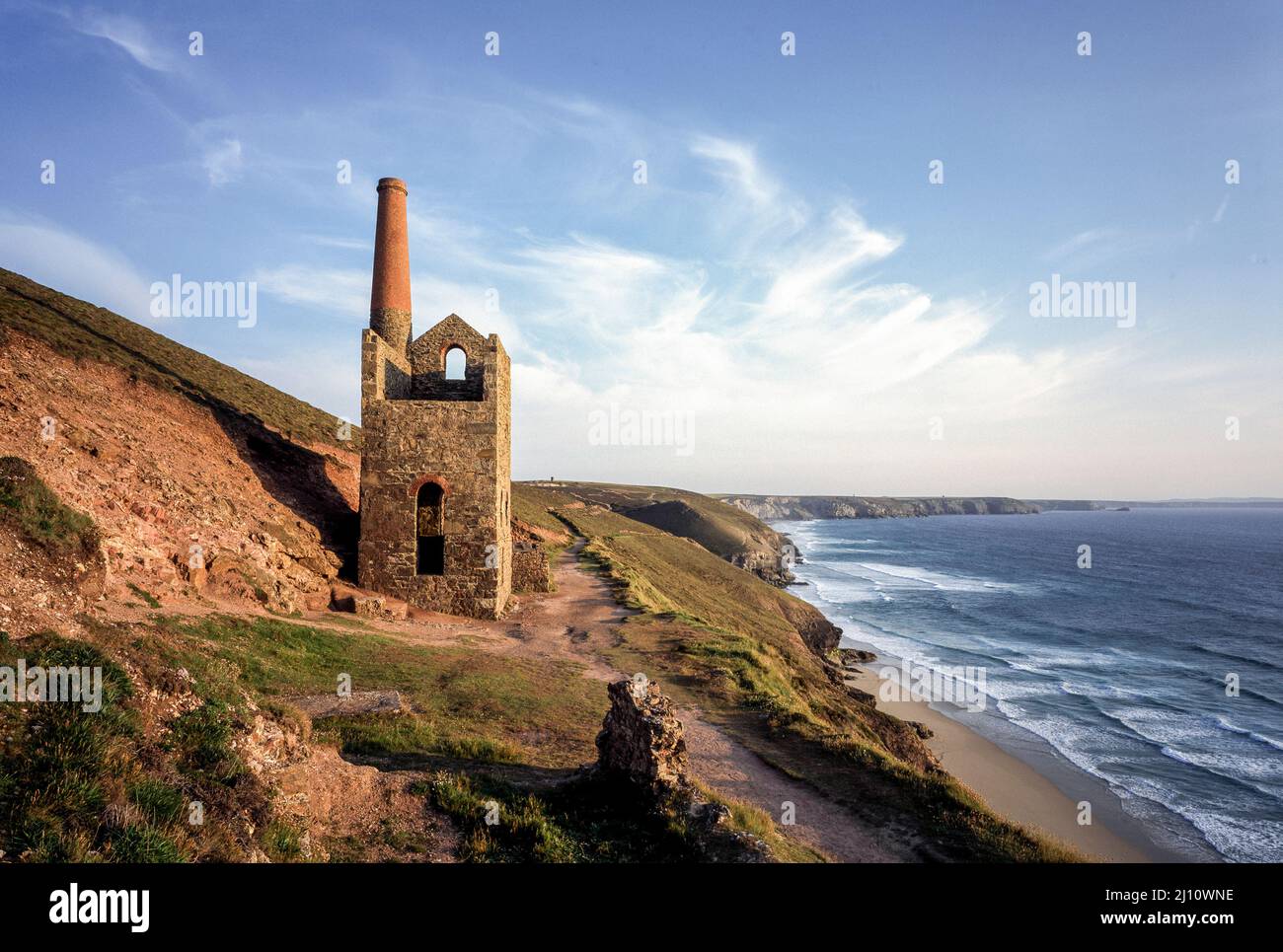 Saint Agnes, Wheal Coates Engine House Stock Photo - Alamy