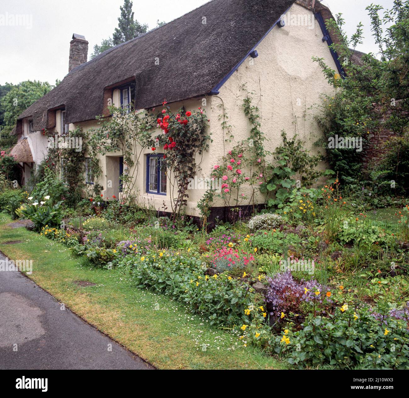 Thatched cottage dunster somerset england hi-res stock photography and ...