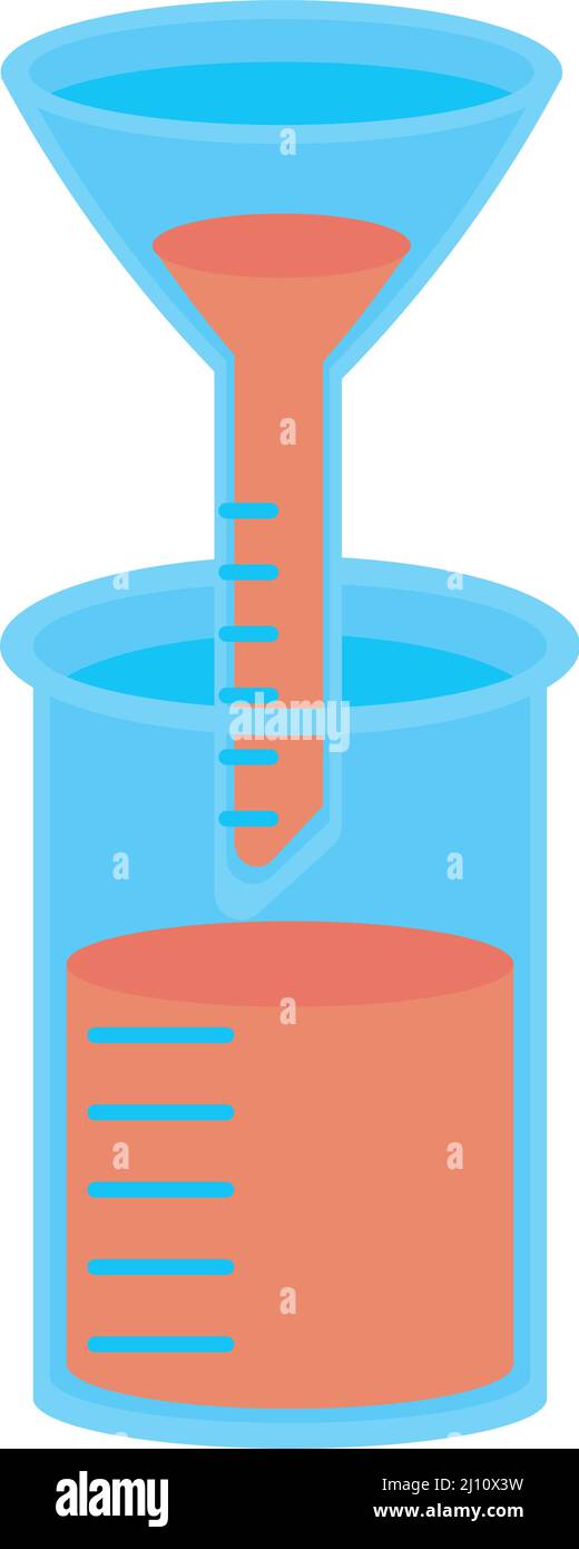 laboratory funnel and flask Stock Vector Image & Art - Alamy
