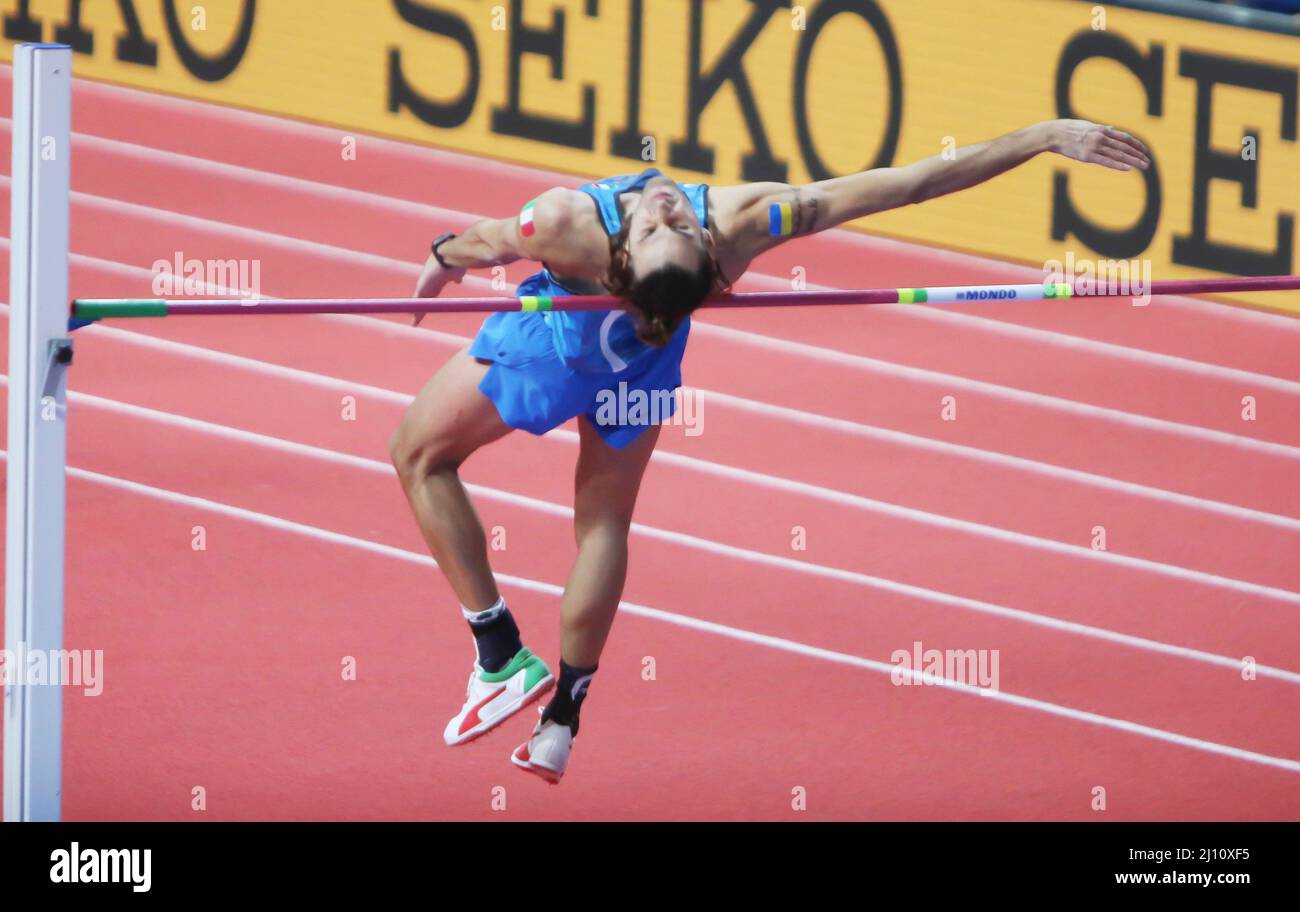 Gianmarco TAMBERI of Italy, Final High Jump Men during the World ...