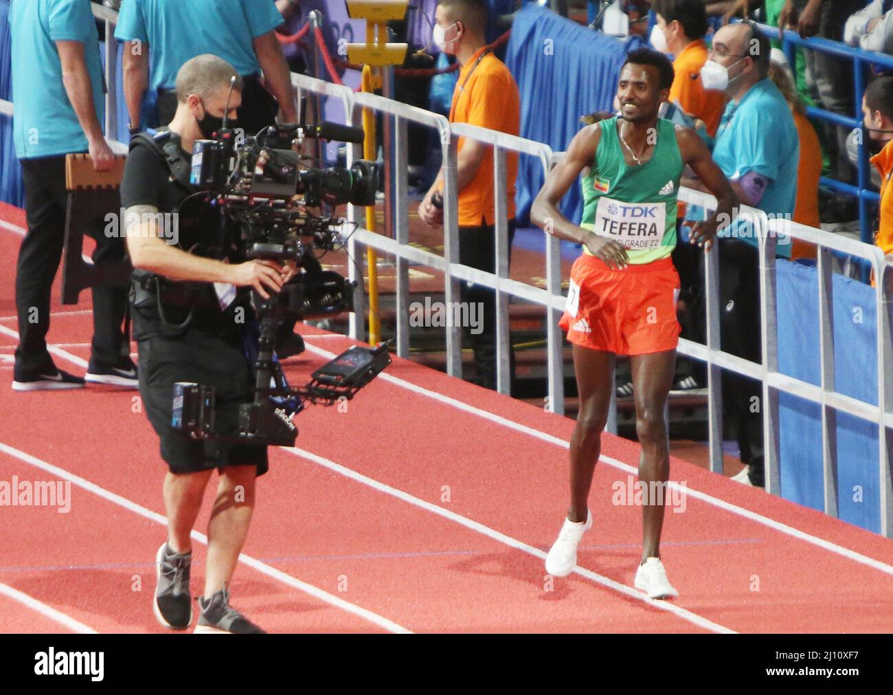 Samuel TEFERA of Ethiopia, Final 1500M Men during the World Athletics ...