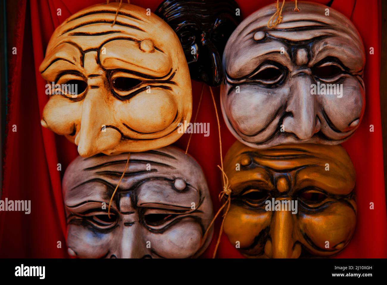 Traditional Italian Pulcinella masks in Naples Stock Photo - Alamy