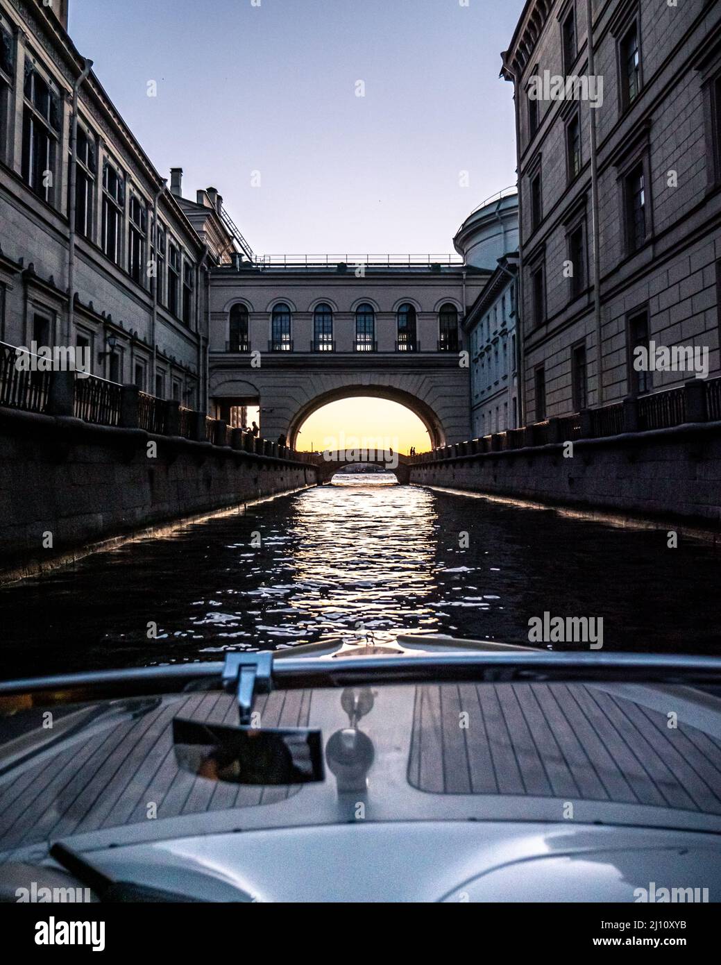 Shot of the river and buildings from a boat Stock Photo - Alamy