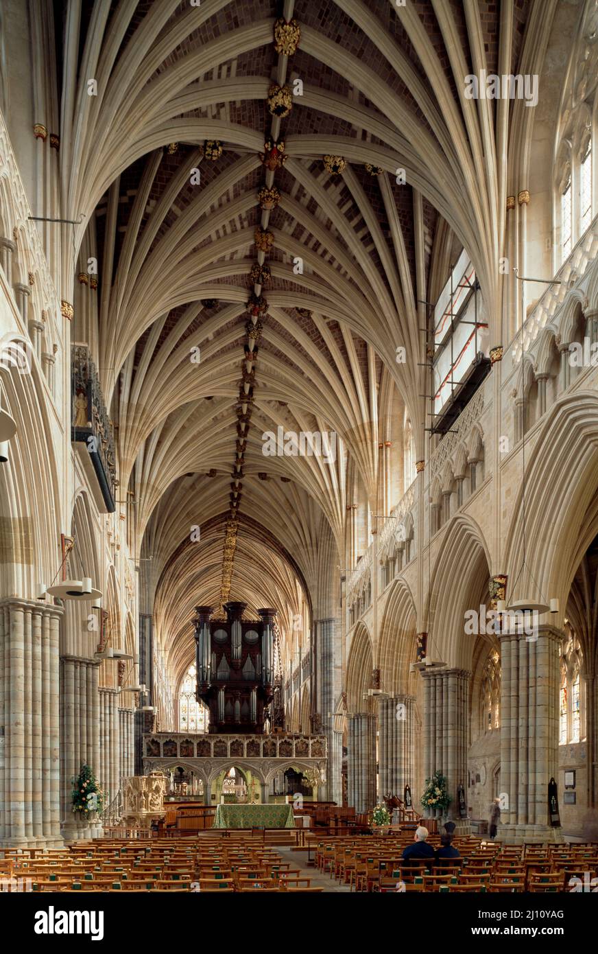 Exeter cathedral vault hi-res stock photography and images - Alamy