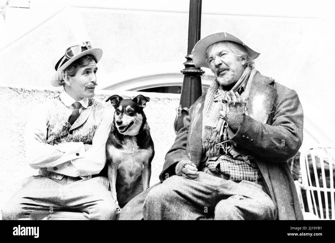 l-r: Christopher Ryan (Speed), Bramble (Crab, the dog), Peter Bayliss ...