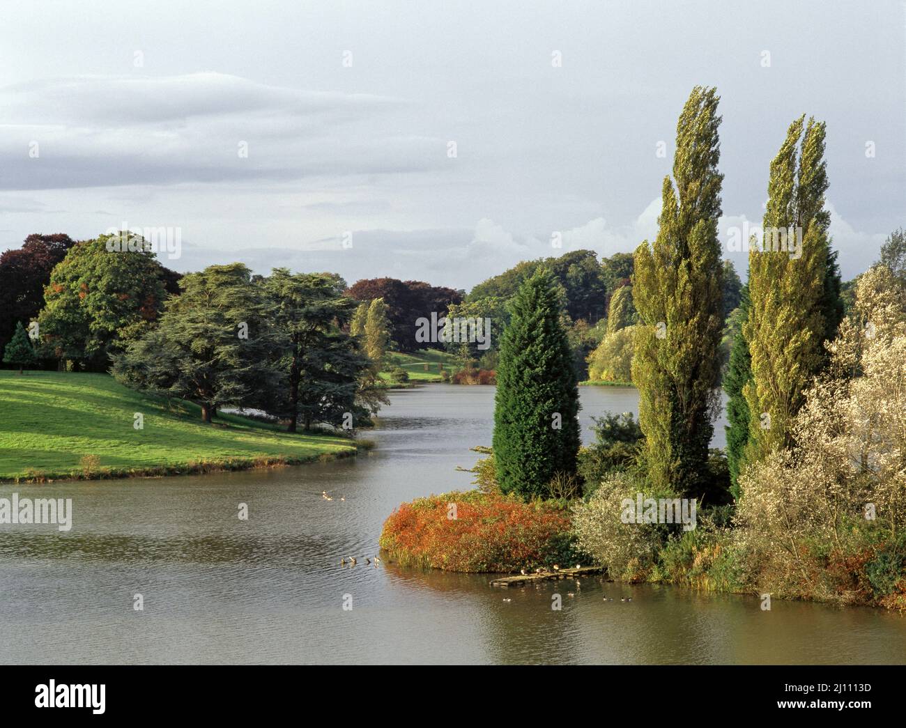 Blenheim Palace, Seelandschaft von Capability Brown Stock Photo - Alamy