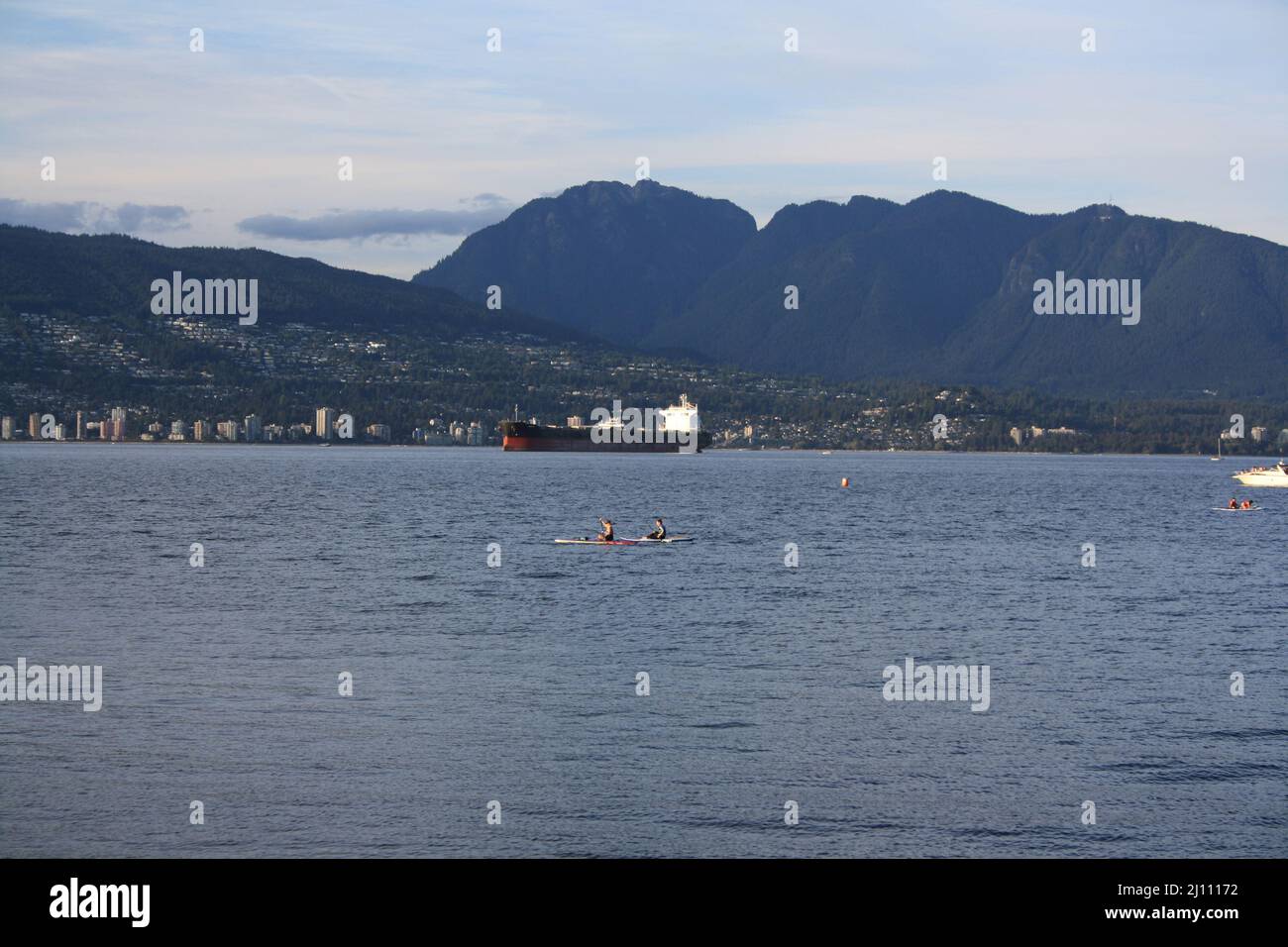English Bay in summer time, Vancouver, British Columbia, Canada Stock ...