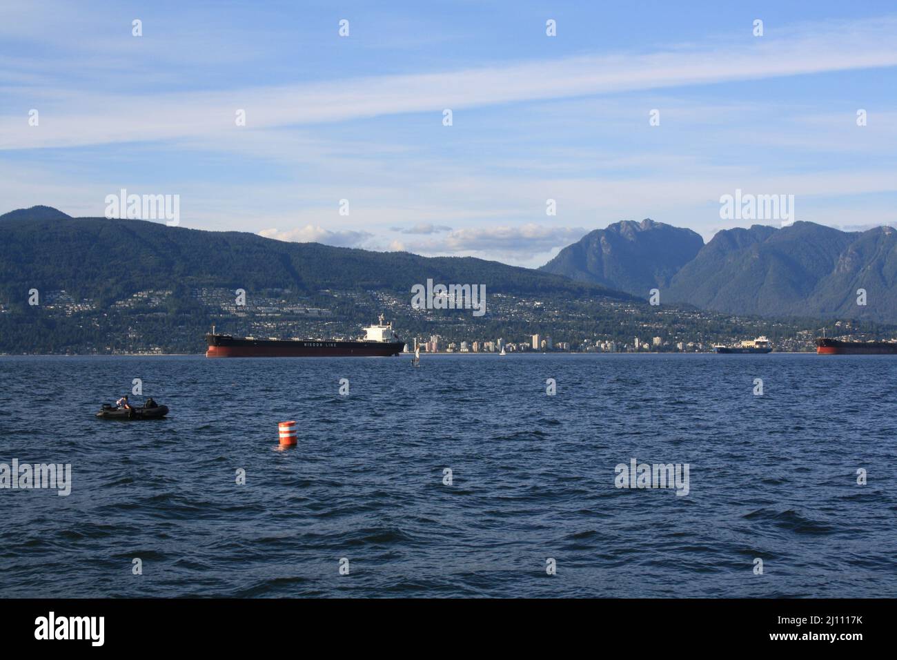 English Bay, in summertime Vancouver, British Columbia, Canada Stock ...