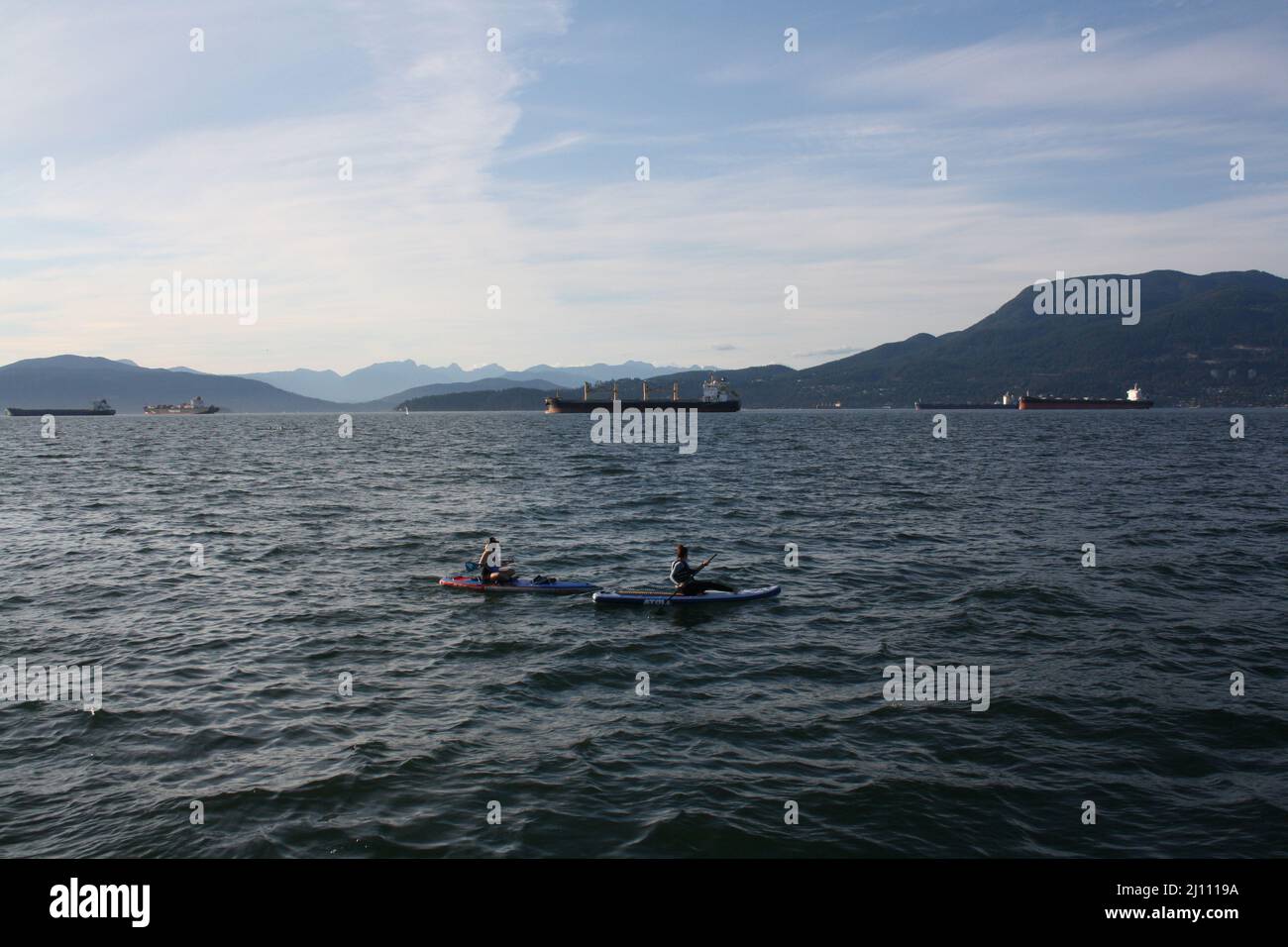 English Bay in summer time, Vancouver, British Columbia, Canada Stock ...