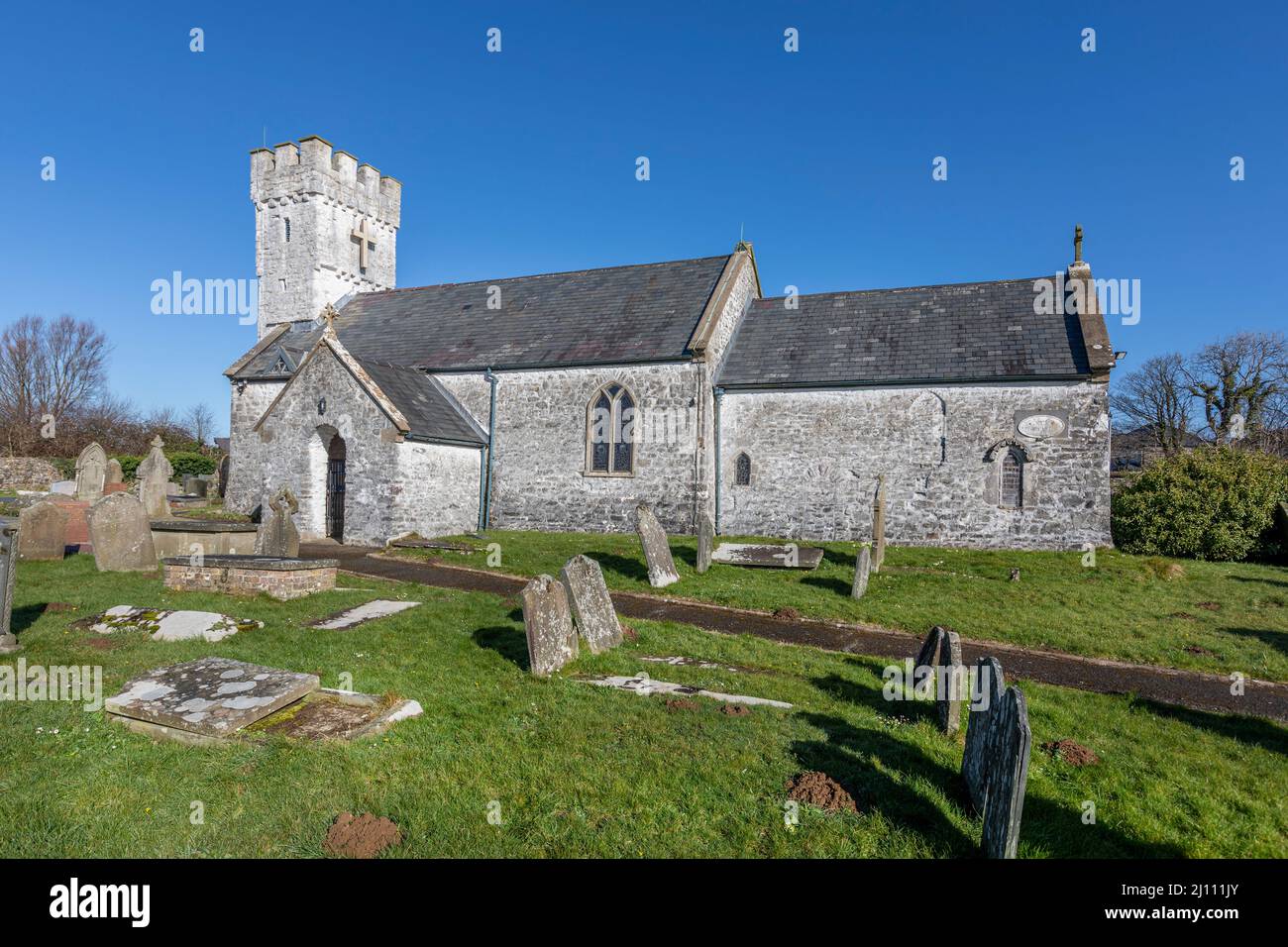 St. Mary's Church, Pennard, on Gower Peninsula, Wales Stock Photo - Alamy