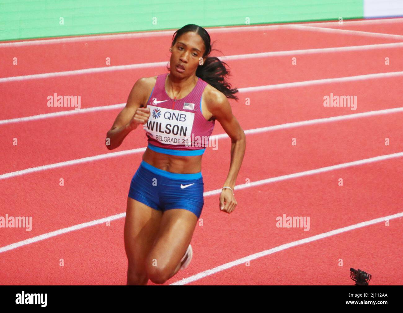 Ajee WILSON of USA, Final 800 M Women during the World Athletics Indoor ...