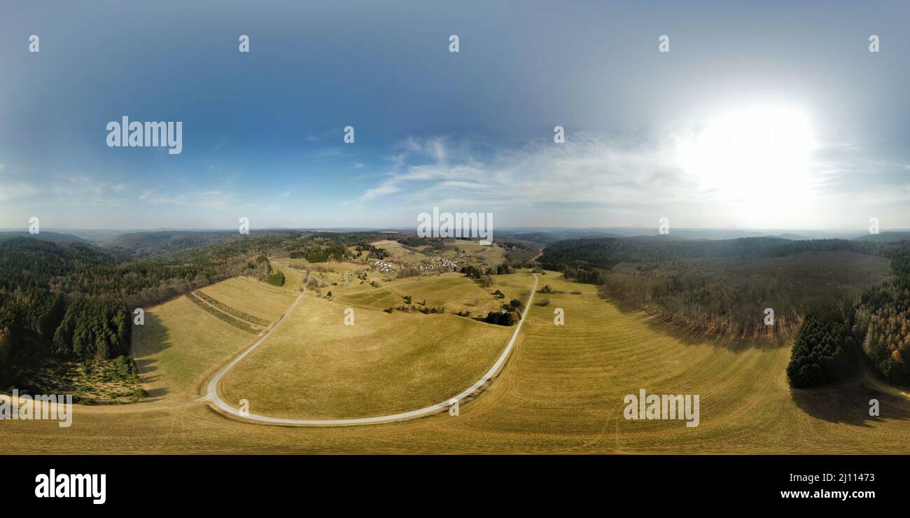 360 degree road view hi-res stock photography and images - Alamy