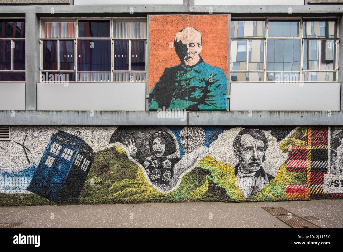 Wall mural at Strathclyde University, George St Glasgow. Strathclyde ...