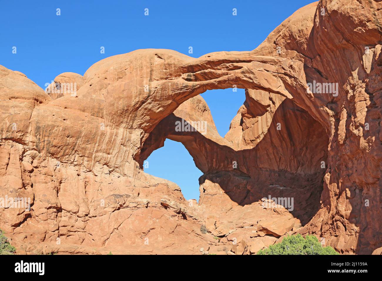 Double Arch - Utah Stock Photo - Alamy