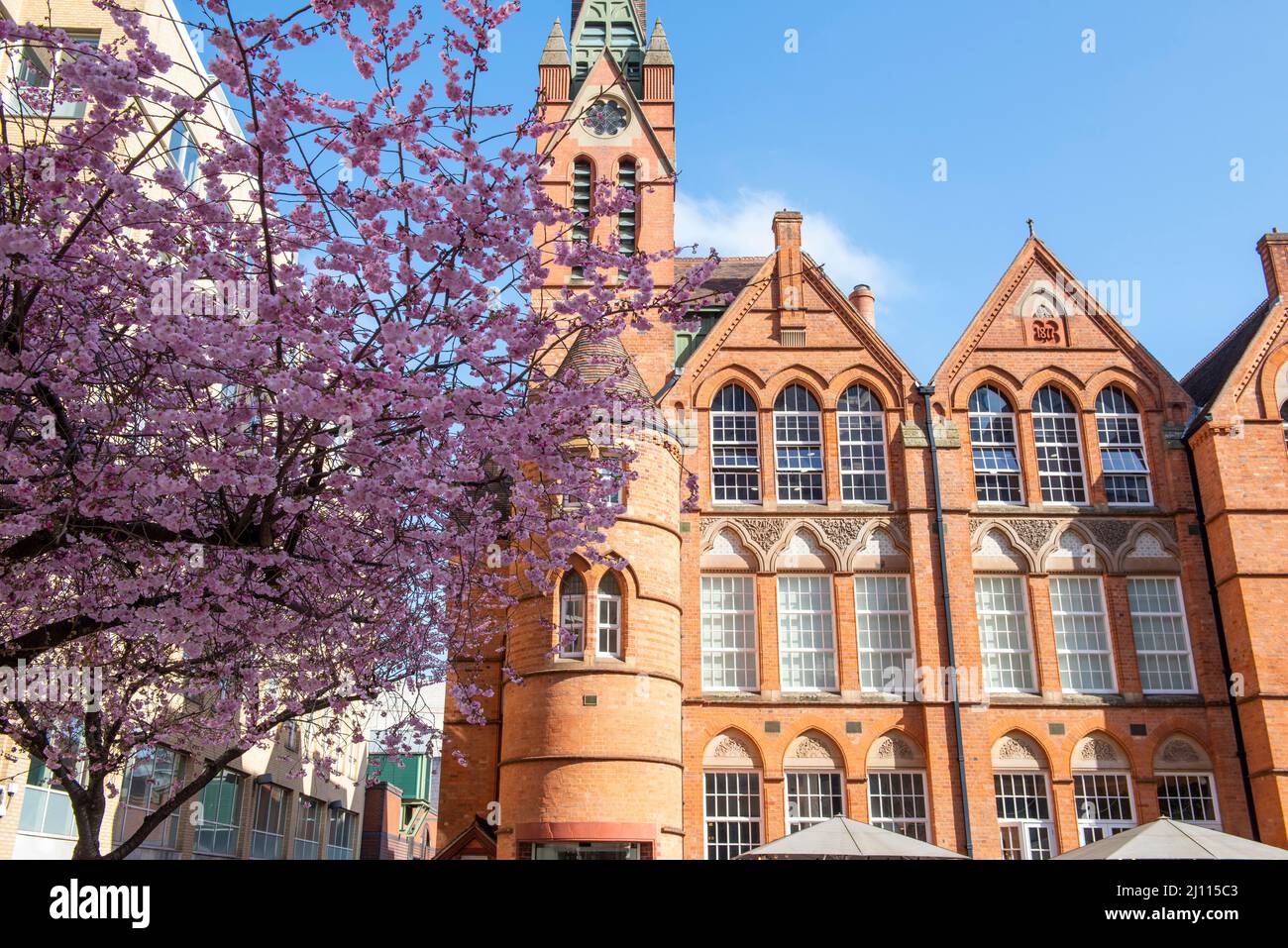 Spring in Oozells Square, Birmingham England UK Stock Photo - Alamy