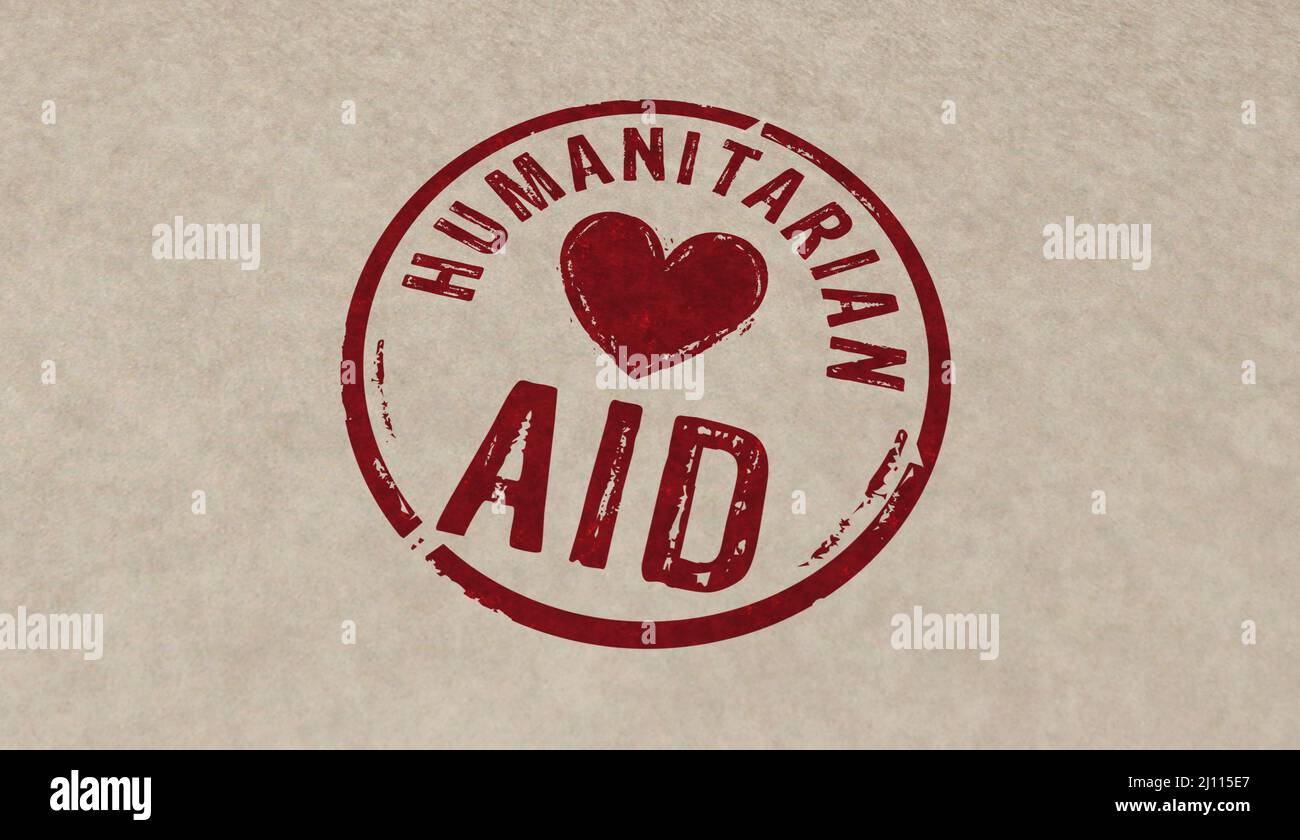 Humanitarian Aid stamp icons in few color versions. Help refugees ...