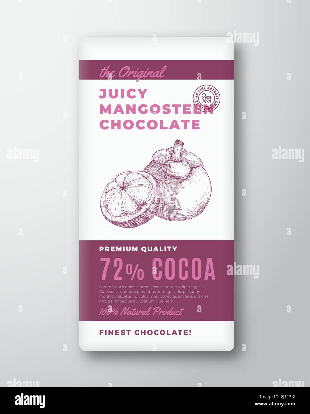 The Original Finest Chocolate Abstract Vector Packaging Design Label ...