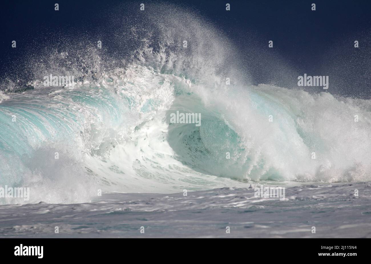 Pipe wave - Hawaii Stock Photo - Alamy