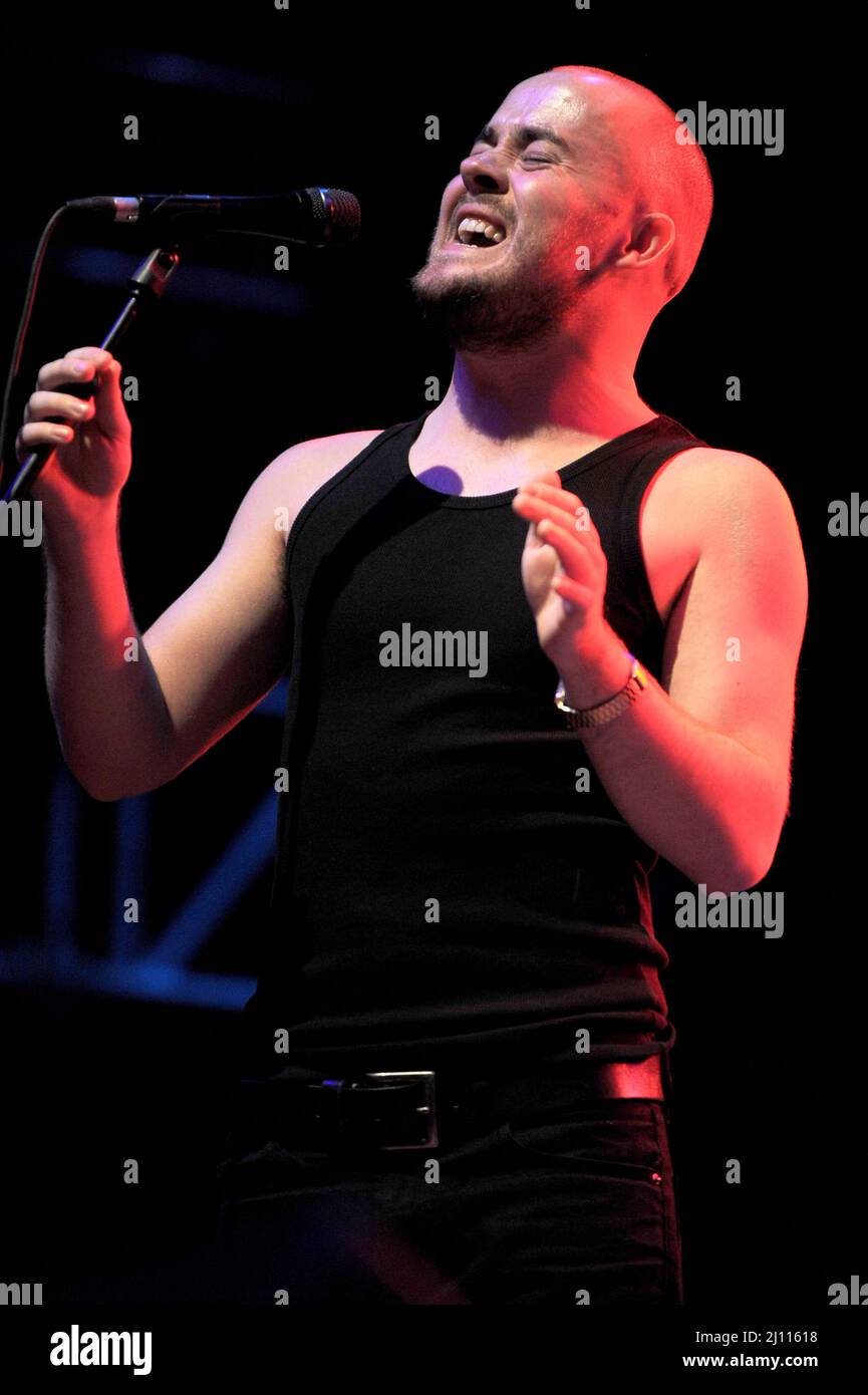 Vigevano (PV) Italy 2012-07-23 : Live concert by the British rapper ...