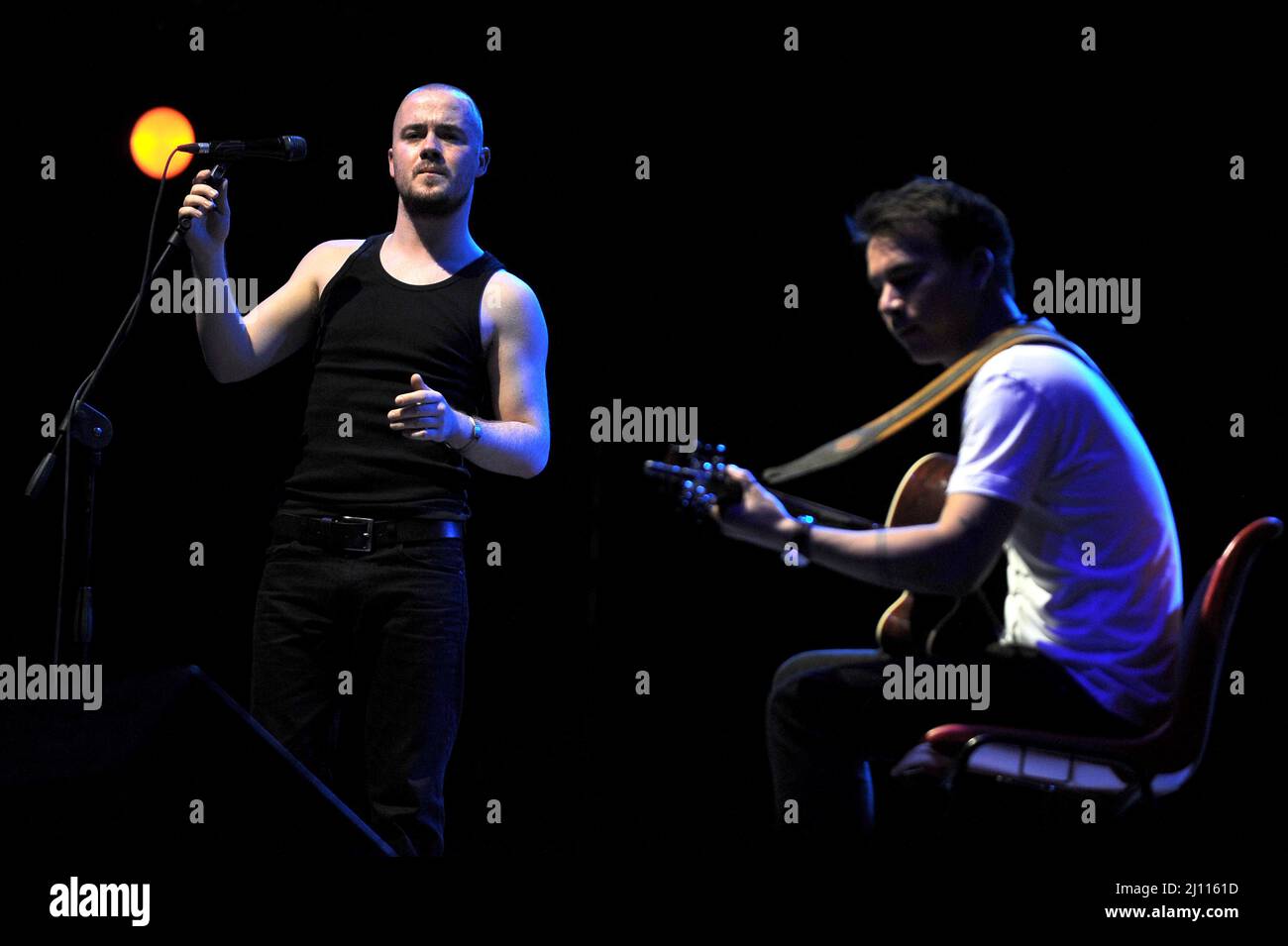 Vigevano (PV) Italy 2012-07-23 : Live concert by the British rapper ...